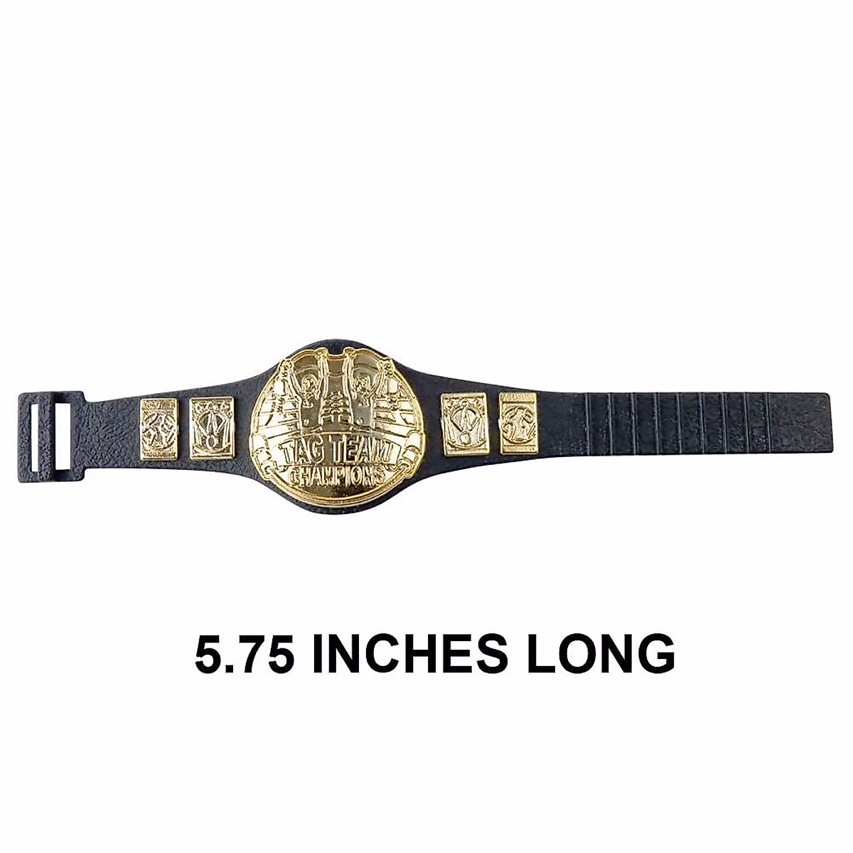 Set of 2 Tag Team Championship Belts for Wrestling Action Figures [5.75 Inches Long]