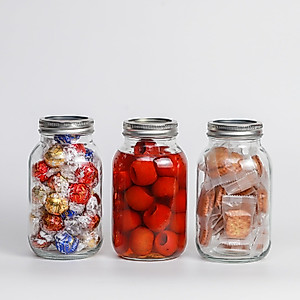 Jumterlee 46Pcs Canning Lids with Rings Regular Mouth, 10 Rings & 36 Lids, Premium Regular Mouth Mason Jar Lids with Bands/Rings Fit Ball, Kerr and More, Food Grade Material