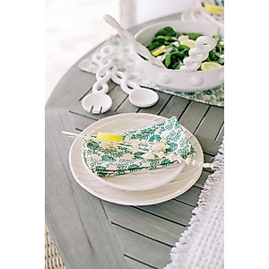 Mud Pie, White, Twisted Wood Server Set, 12"