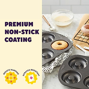 Wilton Non-Stick 6-Cavity Donut Baking Pans, 2-Count
