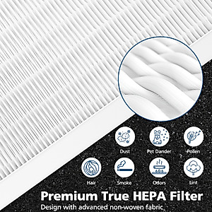 9 Pack HPA300 HEPA Filter Replacement R for Honeywell HPA300 HPA200 HPA100 and HPA090 Series and HPA5300, HPA300VP, HPA304 HPA3300, HPA5300. Replace HRF-R3 Filter R (HRF-R3 & HRF-R2 & HRF-R1)