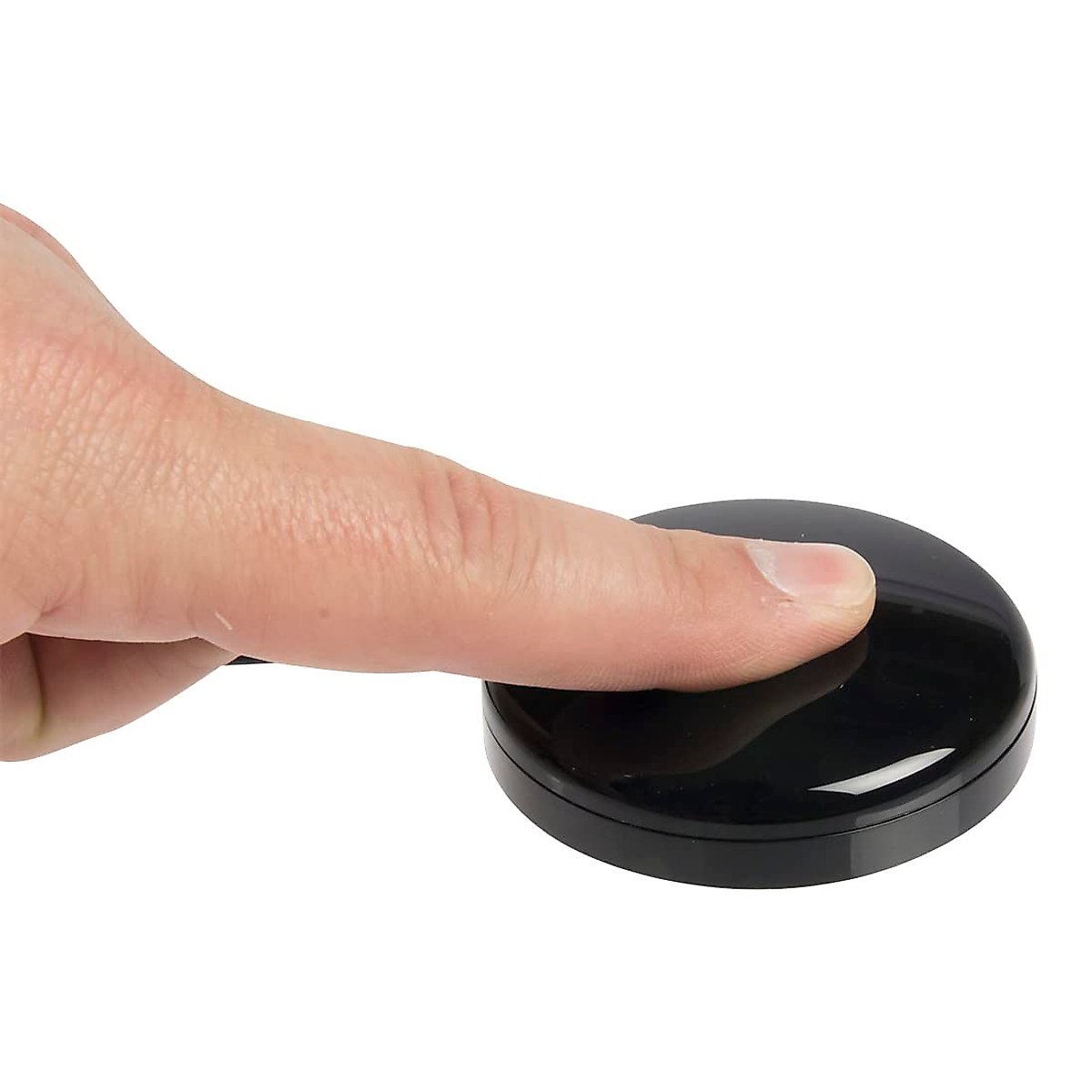 AbleNet Buddy Button Switch Black - Assistive Technology Interactive Switch for Communication and Accessible Play - Product# 57000