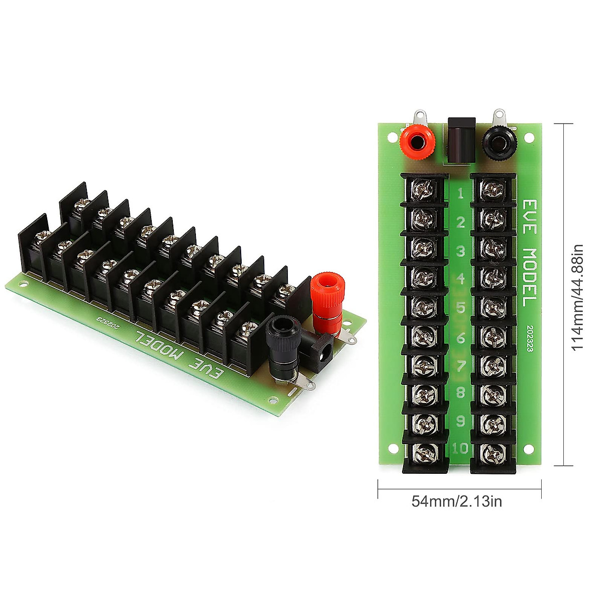 PCB005 1X Power Distribution Board 3 Inputs 2 x 10 Outputs for DC AC Voltage