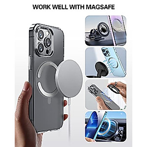 6PCS 3M Adhesive Metal Ring for Phone Case Cover, Thin Mag Safe Sticker Metallic Plate for iPhone 14 13 12 Pro Max Mini Sticky Round Piece for MagSafe Magnetic Wireless Charger Grip Holder Card Wallet