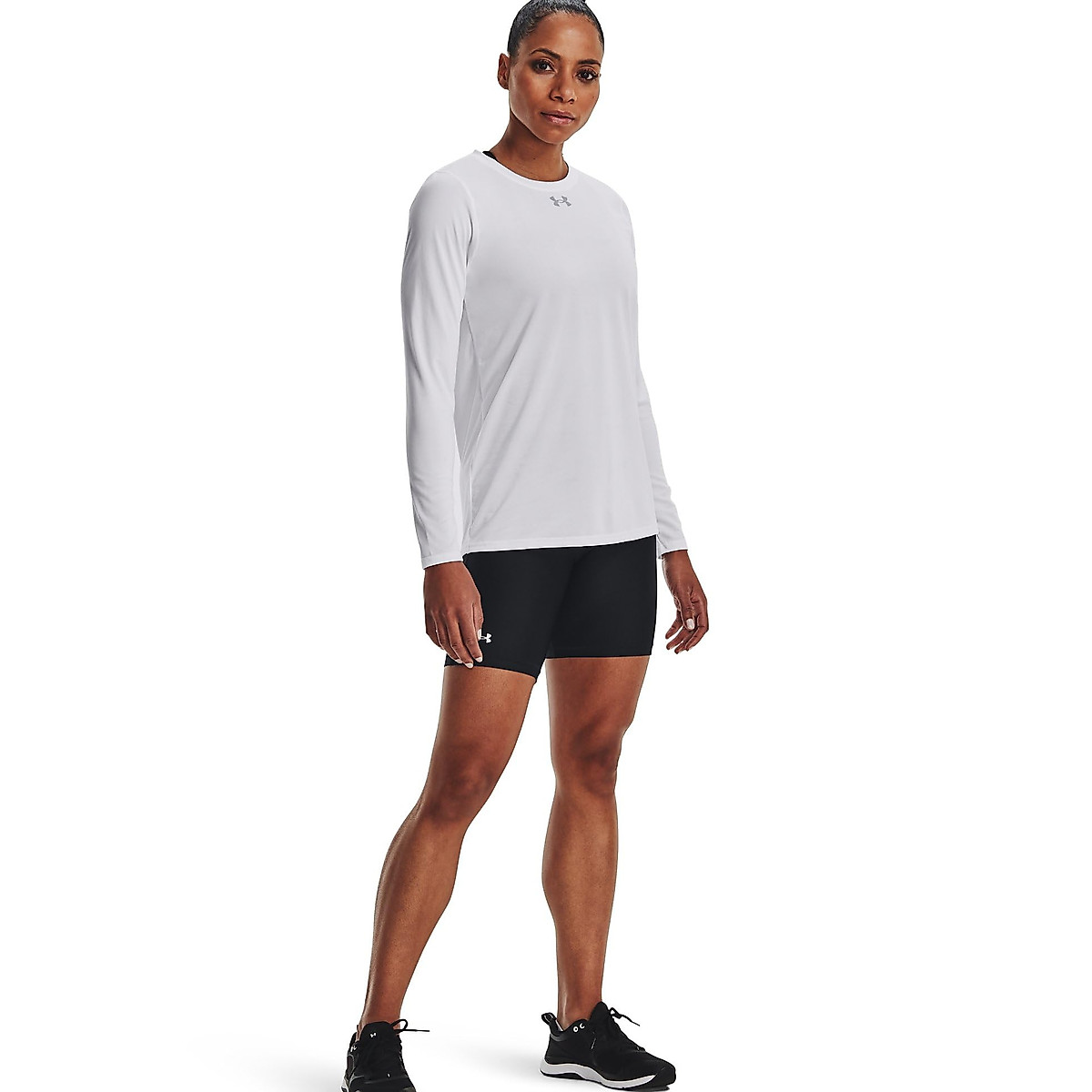 Under Armour Men's Team Tech Loose White Long Sleeve T-Shirt (L)