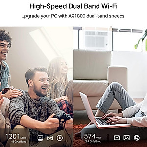 DBIT AX1800 WiFi 6 USB Adapter for Desktop PC (D1-X18) Long Range Wireless Network Adapter USB WiFi Dongle with USB3.0, 5GHz/1201Mbps + 2.4GHz/574Mbps, MU-MIMO, OFDMA, Supports Windows 11/10