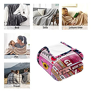 Grandma Gifts from Grandchildren, Best Grandma Birthday Gifts Unique Grandmother Blanket from Grandkids - Christmas, Mothers Day, Thanksgiving, Valentines Day Gifts for Grandma Throw Blanket 60"x50"