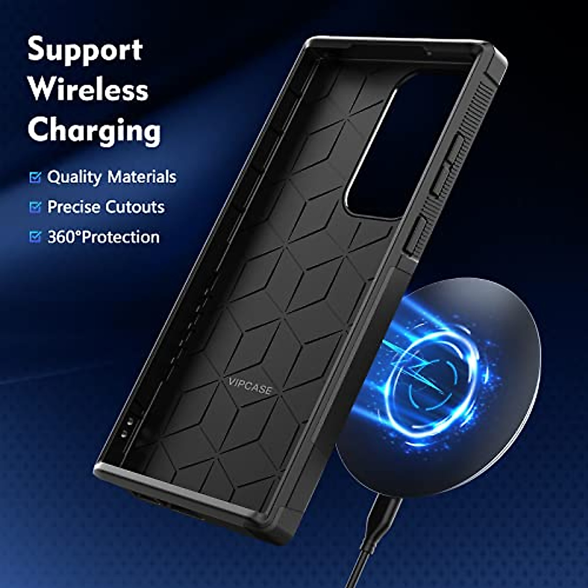 Vipcase for Samsung Galaxy S23 Ultra Case, 𝗗𝘂𝗮𝗹 𝗟𝗮𝘆𝗲𝗿𝘀 Protection S23 Ultra Case, Military Grade Shockproof Galaxy S23 Ultra Case, Heavy Duty Samsung S23 Ultra Case 5G 6.8" 2023 - Black