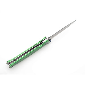 Mcusta Seki Japan MC163D Green Japanese Bushi Sword VG-10 Damascus Folding Knife