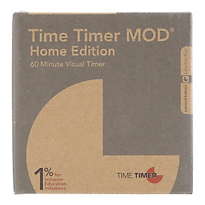 TIME TIMER Home MOD - 60 Minute Kids Visual Timer Home Edition - for Homeschool Supplies Study Tool, Timer for Kids Desk, Office Desk and Meetings with Silent Operation (Lake Day Blue)