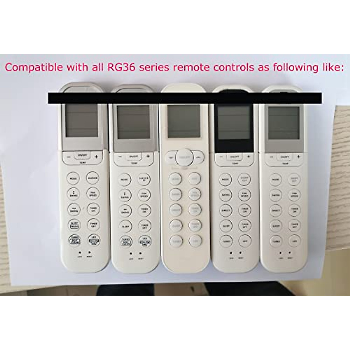 Replacement Remote Control for Midea ComfortStar FrigidaireAC Cooper&Hunter AC Air Conditioner RG36B/BGE RG36F/BGEF RG36A/BGEF-AR3 RG36B/BGCE RG36Y1/BGCEFU2 RG36F1/BGEFU1 RG36B4(B)/BGE RG36B2/BGEF