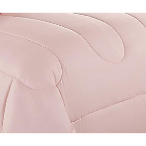 Casa Lightweight Comforter Set, Full, Blush