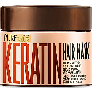 PURE NATURE Keratin Shampoo and Conditioner Set and Keratin Hair Mask