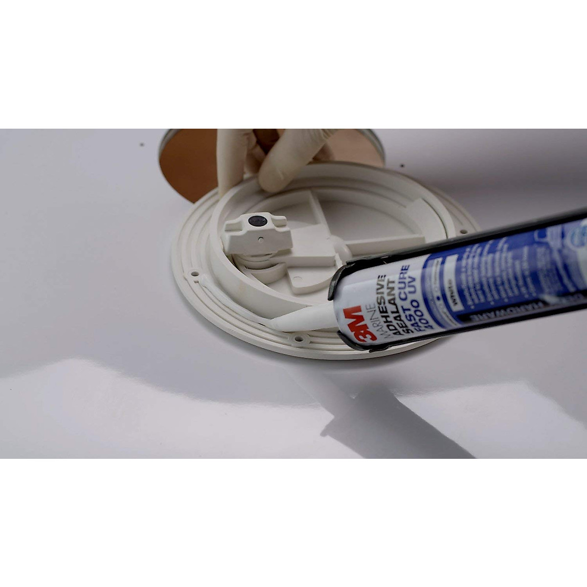 3M Marine Adhesive Sealant 4000 UV, PN06580, White, 295 mL Cartridge, 10 Fl Oz (Pack of 1)