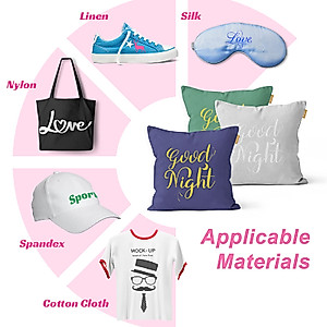 CAREGY Heat Transfer Vinyl for T-Shirts 12in.x10in. 36 Sheets-Iron On Vinyl HTV Bundle