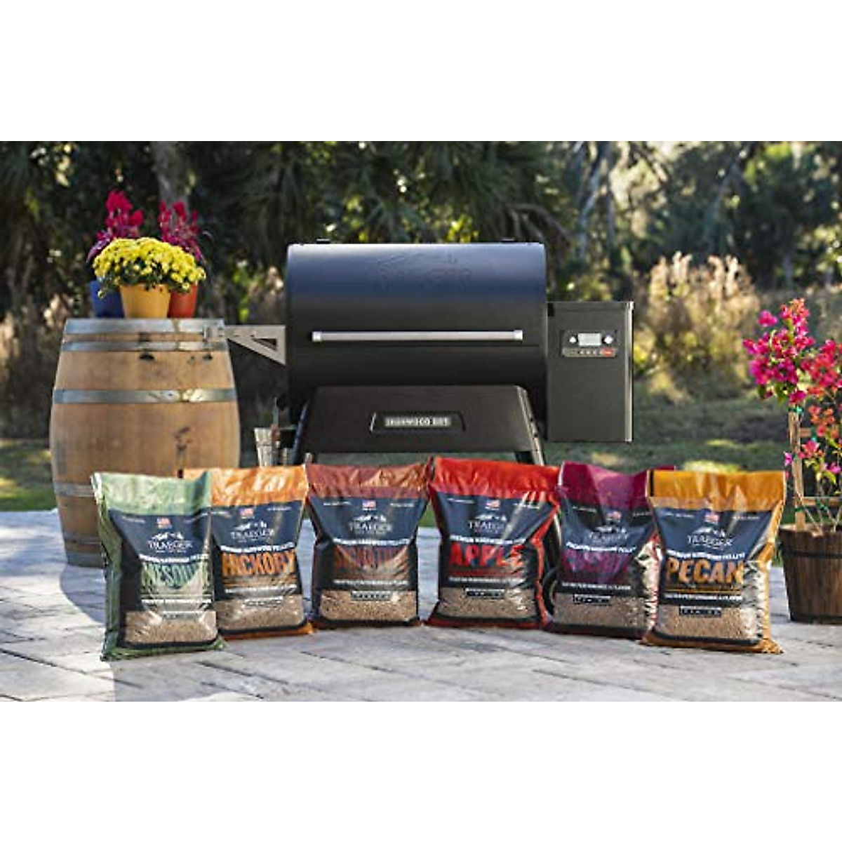 Traeger Grills Hickory 100% All-Natural Wood Pellets for Smokers and Pellet Grills, BBQ, Bake, Roast, and Grill, 20 lb. Bag