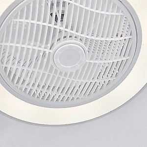 YUEGOO Ventiladores De Techo con Lámparas, Lámpara De Araña De Ventilador, Luces De Ventilador De Techo Invisibles Modernas Dormitorio De Comedor Sala De Estar De Control Remoto Lámparas Colgantes Dis