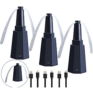 AOUKUNG 3PCS Retractable and Portable Food fan for Indoor Outdoor Meals, Food Spinning Fan for Picnic Table