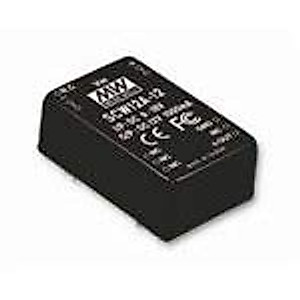 Mean Well SCW12B-12 Isolated DC/DC Converters 12W 18-36Vin 12Vout 200-1000mA, Reg, EMI Filter, DIP TH