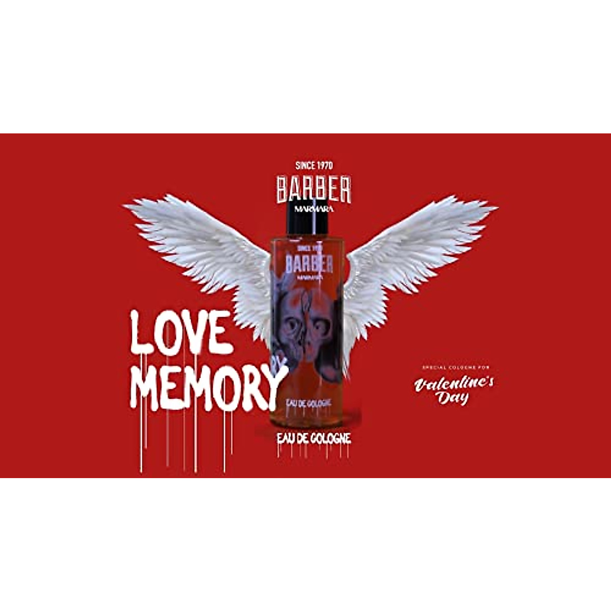 Marmara Barber Cologne - Best Choice of Modern Barbers and Traditional Shaving Fans (LOVE MEMORY Limited Edition Eau de Cologne, 500ml)