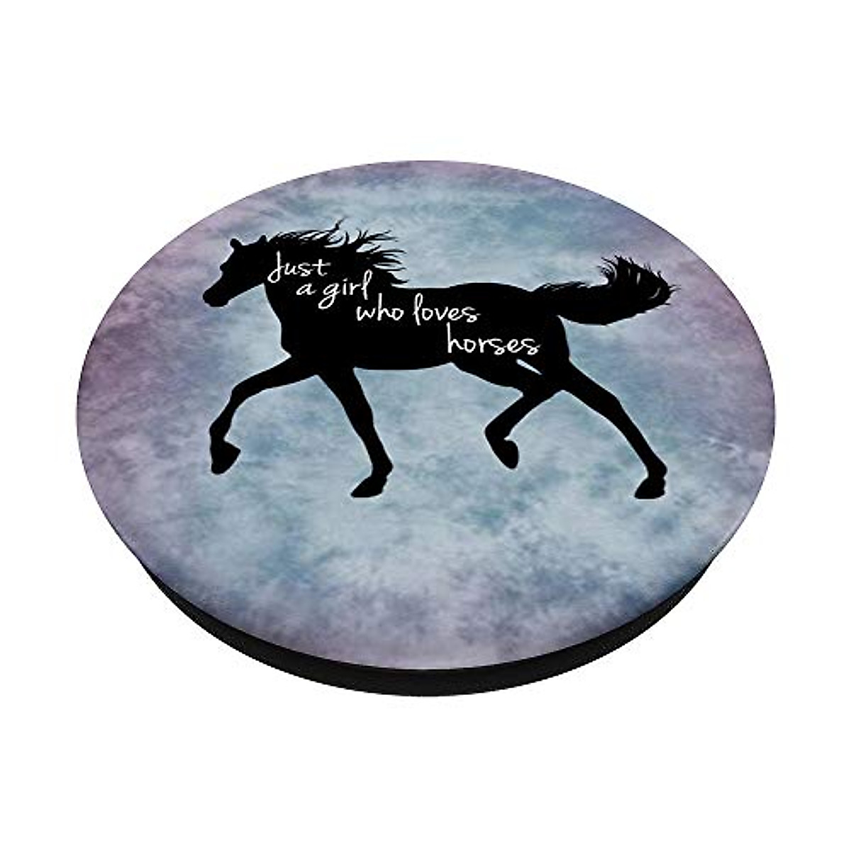 Horse Lover Gift - Just a Girl Who Loves Horses PopSockets PopGrip: Swappable Grip for Phones & Tablets