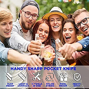 18 in 1 Credit Card Tool Survival Multitool Pocket Tool Set,2 pieces11-in-1 Survival Credit Card Multitool Gift For Men Multipurpose Tactical Wallet Tool,Best gift for men.