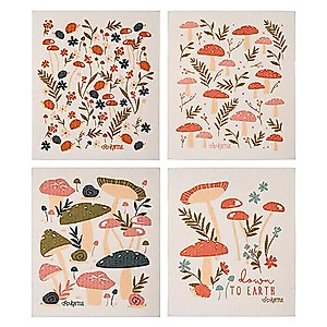 Karma Swedish Dishcloths S/4 Mushroom