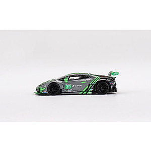 True Scale Miniatures Model Car Compatible with Lamborghini Huracán GT3 EVO #39 2022 IMSA Road America 2nd Place Limited Edition 1/64 Diecast Model Car MGT00499