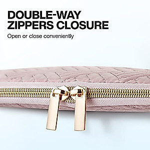 BAGSMART Laptop Carrying Case with Pocket, Compatible with 15.6 inch HP, Dell, Lenovo, Acer, Asus Notebook,Compatible with MacBook Pro 16 Inch , Pink