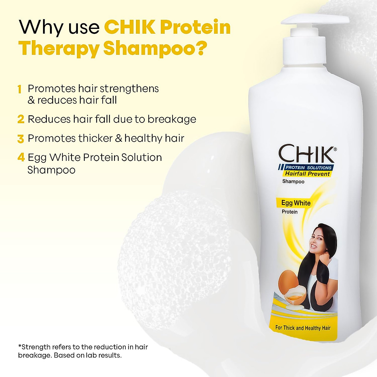 Chik Hairfall Prevent Egg Shampoo, 340ml