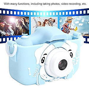 01 Kids Digital Camera, Lightweight Portable Continuous Shooting Children Video Digital Cameras, for Girls and Boys Birthday Gifts Toddlers Travel Use(Blue)