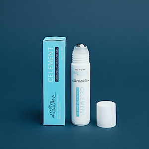 Celement Cooling After Shave Gel - All Natural, Roll-On for Sensitive Skin, Razor Bumps, Ingrown Hair, and Bikini Burn, 1 fl. oz. (1 pack)