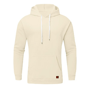 Men Hoodies, Gym Workout Active Long Sleeve Pullover Lightweight Hoodie Casual Sweatshirts Zipper Hoodies For Sweatshirts Graphic Devil Hoodie Mgk Trendy 2023 Hoodie (XXL, Khaki)