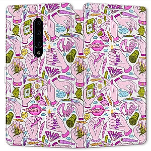 Wallet Phone Case Compatible with OnePlus Nord OnePlus 11 8T+ 10T 5G 8 Pro 1+7T Pro 7 Smoking Cigarettes Cover Magnetic Shockproof Lightweight Weed Trippy Stoner Flip Card Holder Chill Folio 420 Slim