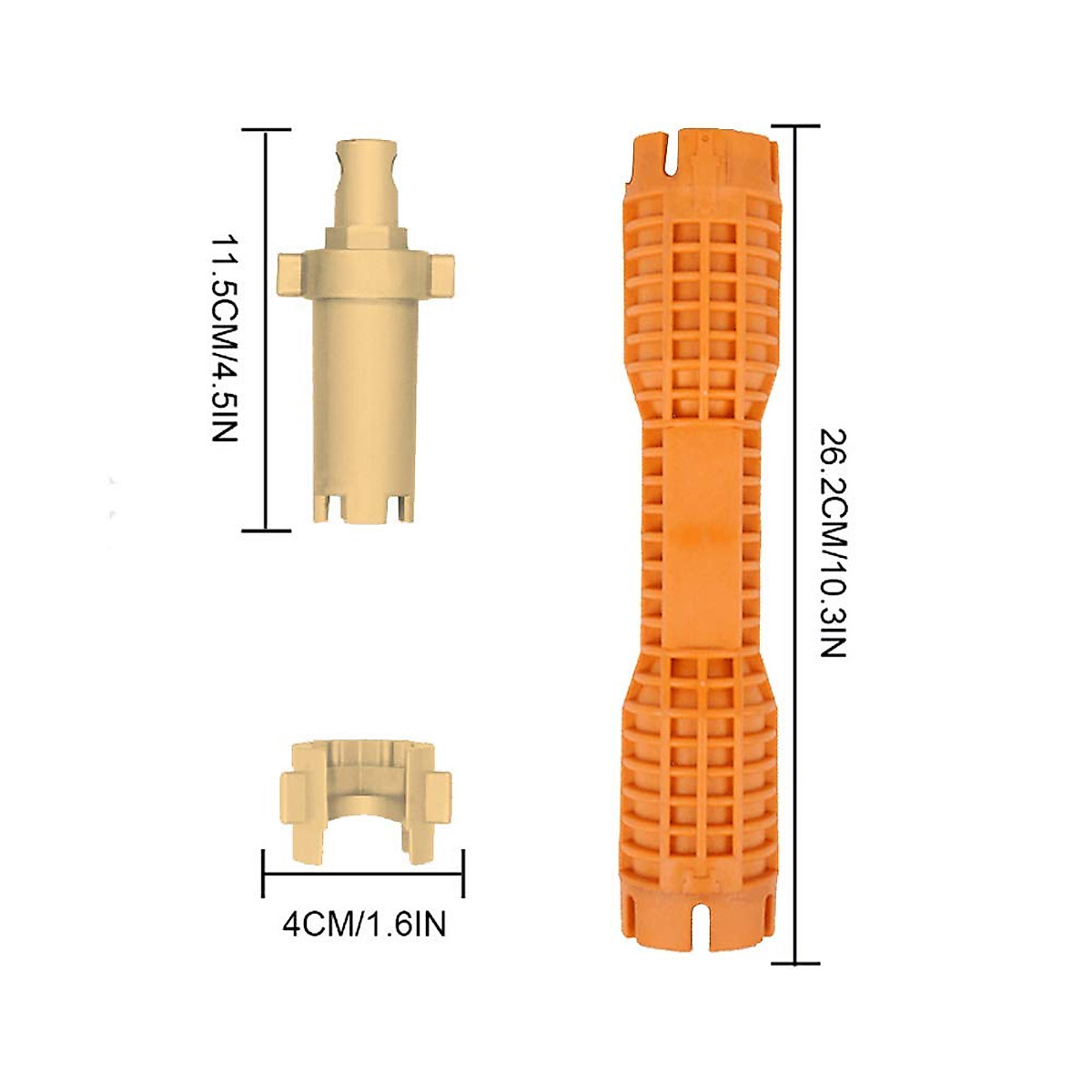IRmm (8-in-1 Faucet and Sink Installer, Multi-purpose Wrench Plumbing Tool for Toilet Bowl/Sink/Bathroom/Kitchen Plumbing and More