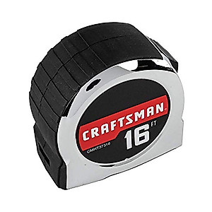 CRAFTSMAN Tape Measure, Chrome Classic, 16-foot (CMHT37316S)