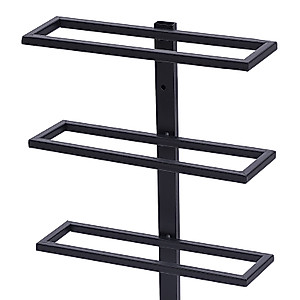 LYNICESHOP 8 Bottle Wall Mounted Wine Rack Wine Bottle Rack Holder Storage Organizer, Center Frame Metal Wall Mount Wine Bottle Rack for Kitchen, Pantry, Dining Room, Bar, Wine Cellar