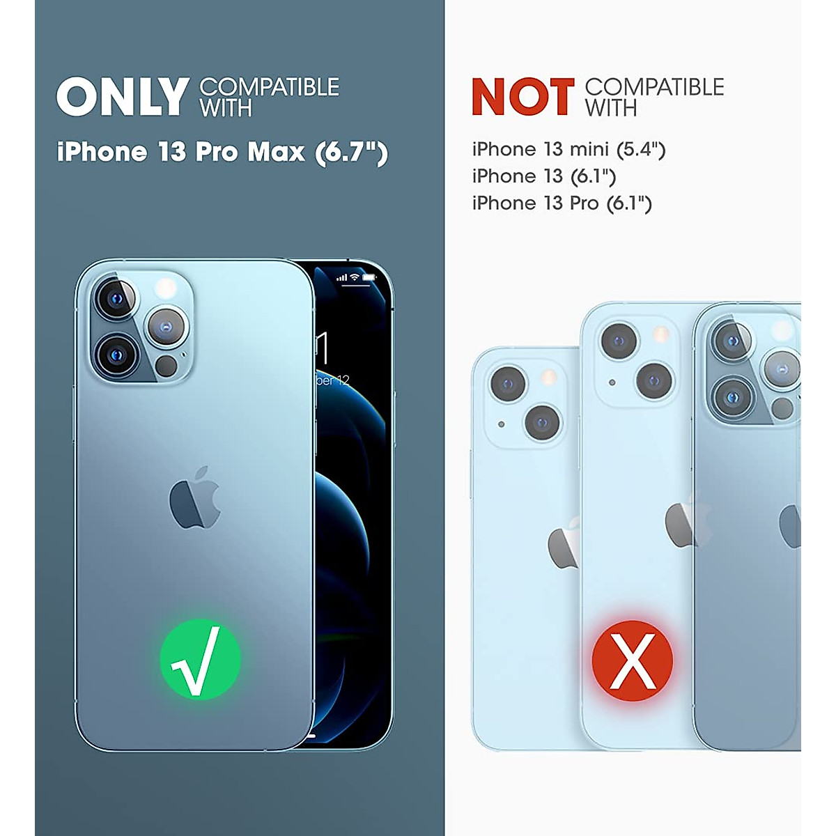 SUPCASE Unicorn Beetle Style Series Case for iPhone 13 Pro Max (2021 Release) 6.7 Inch, Premium Hybrid Protective Clear Case (Azure)