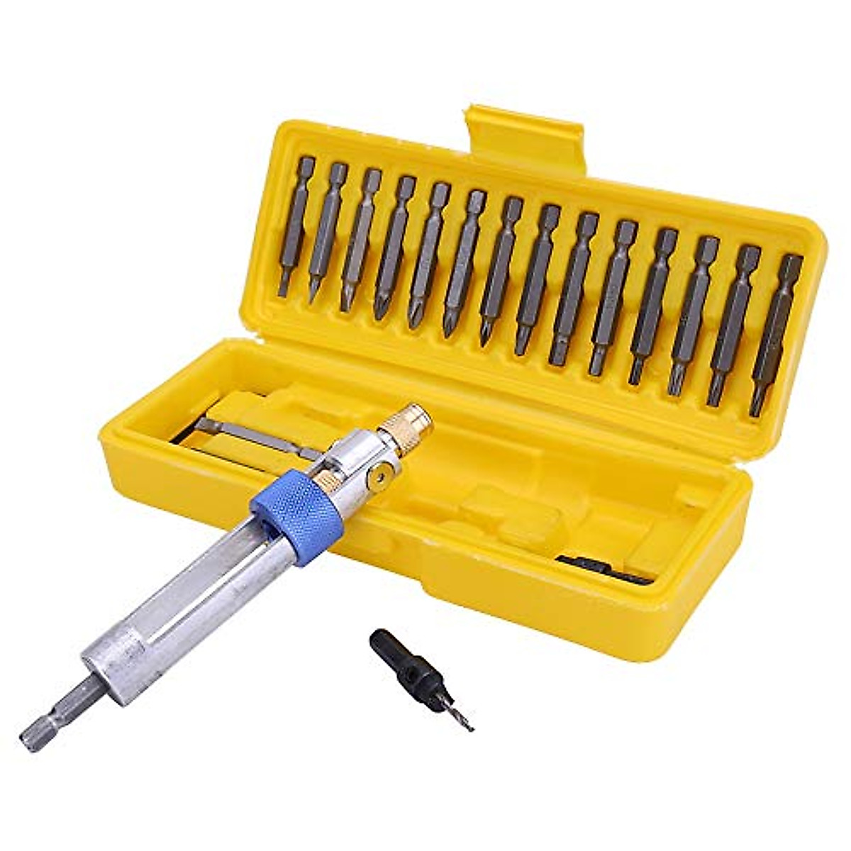 YÁSEZ 20 pcs Screwdriver Set Multifunction Drill Driver Swivel Head Quick-Change from Drilling to Driving Repair Tool Kits Hand Tools