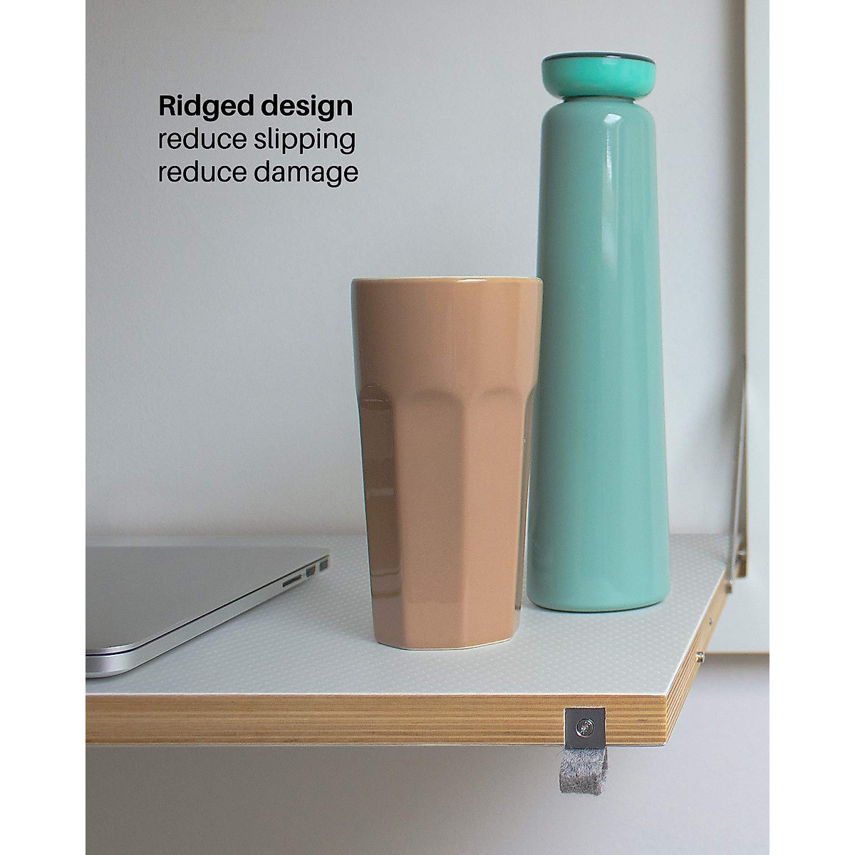 Shelf Liners for Kitchen Cabinets, 12 Inch X 25 Feet (295 Inch) Shelf Liner, Non-Adhesive Washable Drawer Liners for Kitchen, Cabinet Liners for Shelves by DF DUALFERV