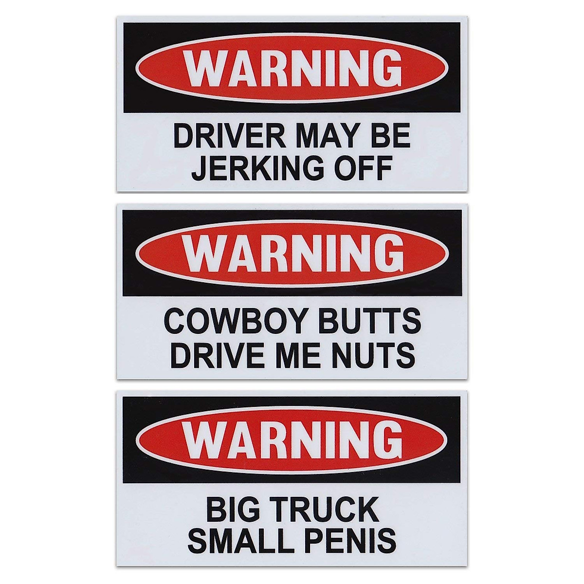 Funny Warning Magnets, Practical Joke Combo Kit, 3 Magnets, for Jokes, Gags, Pranks
