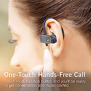 Nautica Stereo Sport Earphones H110 Sports Wireless Earbuds Wireless Running Headphones with Microphone, Bluetooth 5.0 and 15 Hrs Playtime