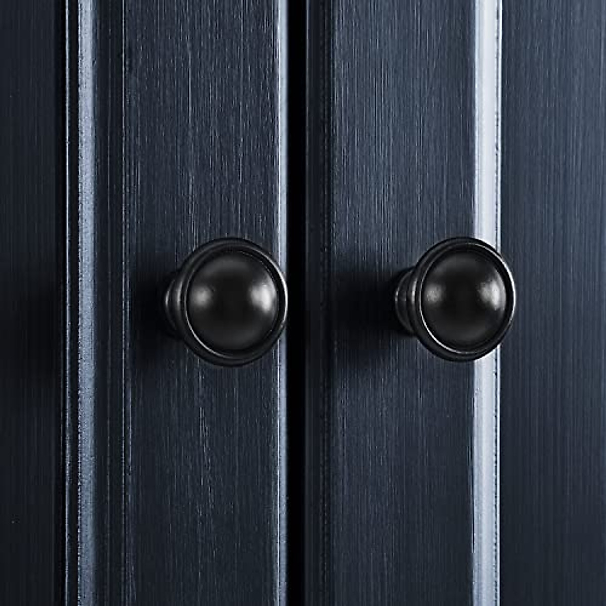 Crosley Furniture Seaside Kitchen Pantry Cabinet, Distressed Navy