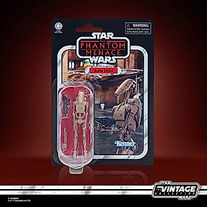 STAR WARS The Vintage Collection Battle Droid Toy, 3.75-Inch-Scale The Phantom Menace Figure, Toys for Kids Ages 4 and Up