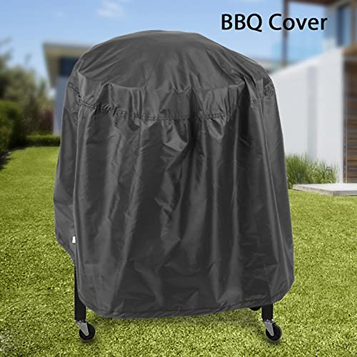 BBQ Cover, 30in Outdoor Waterproof Barbecue Protector Garden Patio Gas Grill Protector Weather Resistant Fade Resistant