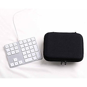 inDomit Hard Protective Travel Case Replacement Compatible with Lekvey Bluetooth Number Pad（Aluminum Rechargeable Wireless Numeric Keypad Slim）