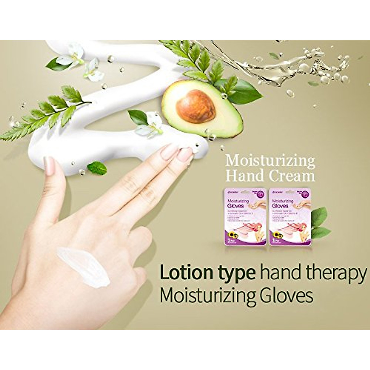 Epielle Moisturizing Hand Masks (Gloves 6pk) for Dry Hands Spa Masks | Sunflower Seed Oil + Avocado Oil + Vitamin E, Beauty Gifts, Skincare Gifts.. STOCKING STUFFERS!!