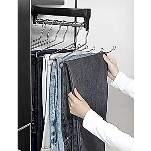 【4-Pack】 WAIKAS Pants Hangers,38cm, 304 Stainless Steel