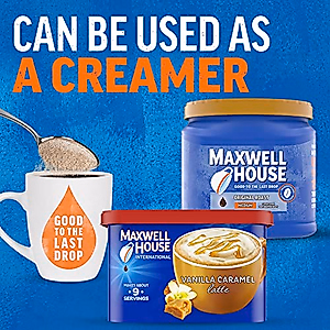 Maxwell House International Vanilla Caramel Latte Café-Style Instant Coffee Beverage Mix (8.7 oz Canister)