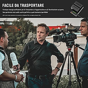 Neewer NP-F750 2-Pack 5600mAh Li-ion Replacement Battery with USB Charger, Compatible with Sony NP-F550 570 750 770 930 950 FM55H FM500H QM71 QM91 QM71D LED Light, Monitor, Motorized Slider